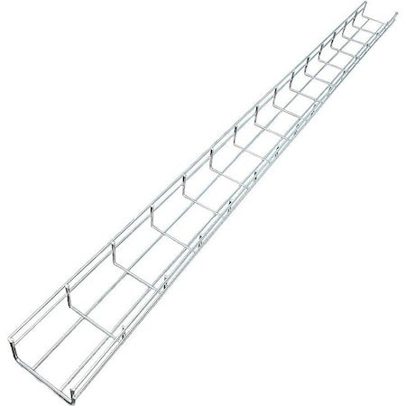 Kable Kontrol Wire Mesh Cable Tray Straight Section, Electro-Zinc Resistant Steel, 6' Wx2' Dx10 ...